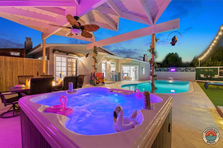 Relax & Play-pool, Spa, Views + Guest House! - La Mesa, CA