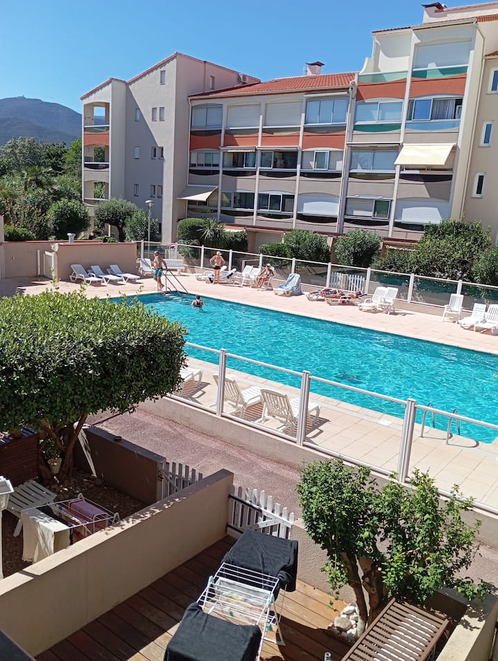 Studio 4 Pers Wifi 100m Plage Piscine Parking - Argelès-sur-Mer