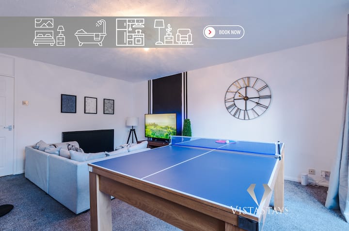 *Spacious 4 Bed House Near The City W/ Pool Table - Manchester