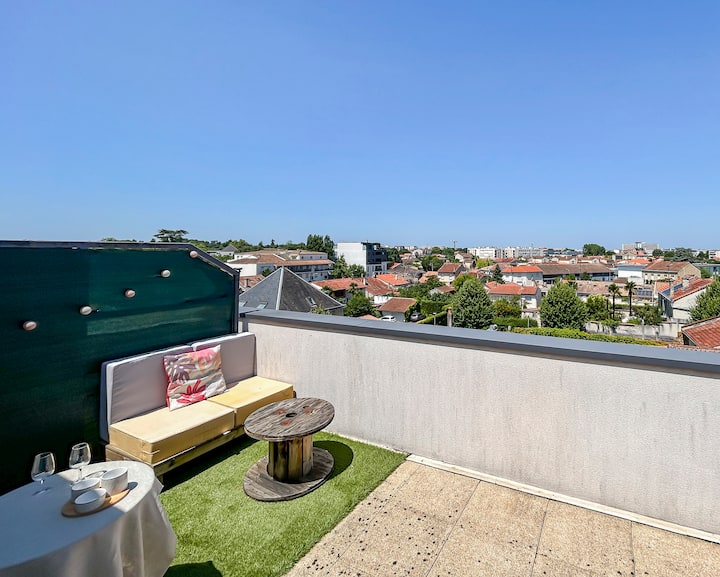 Terrasse Privée, Proche Bordeaux, Vue Imprenable - Talence