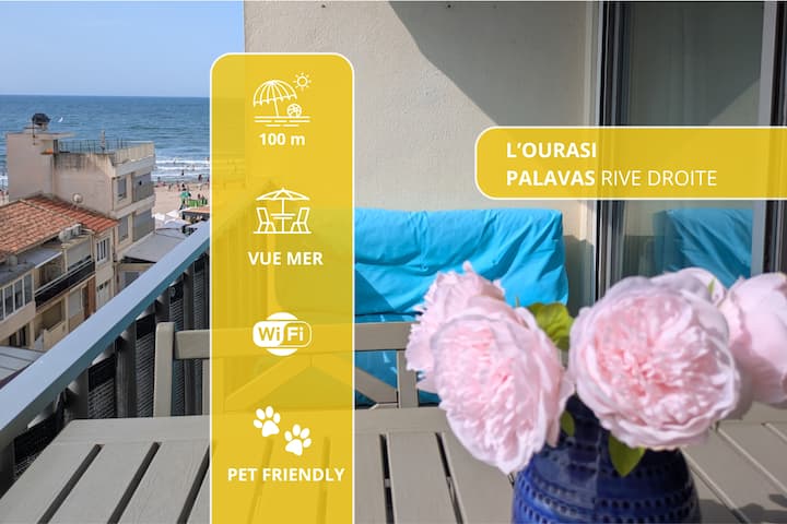 T3.50m2 *Terrasse Vue Mer * Plage à 2 Min *Wifi - Plage de Palavas-les-Flots