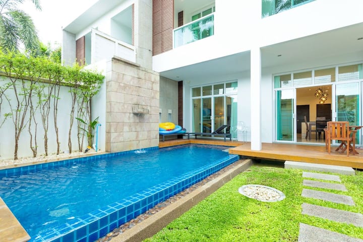 *3br Villa W/pool 24/7 Security Walk Shopsv113 - Karon Beach