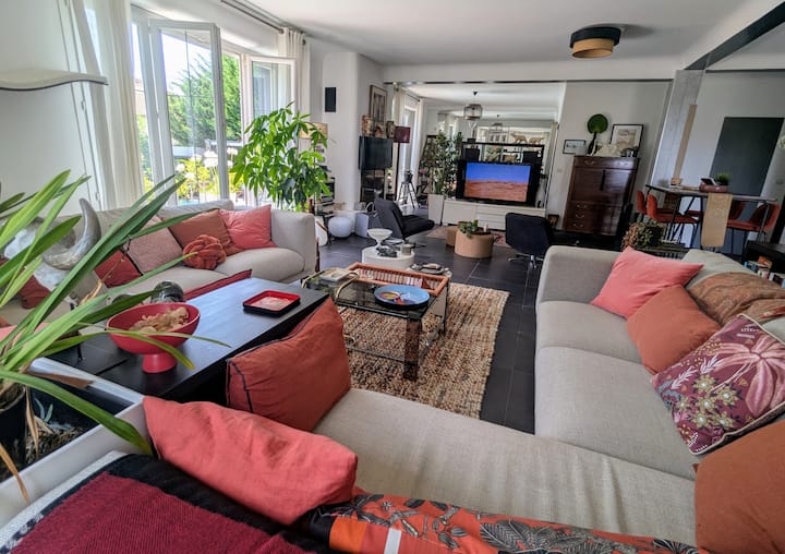 Villa Cosy & Lumineuse, Cheminée, Plage & Golf - Anglet