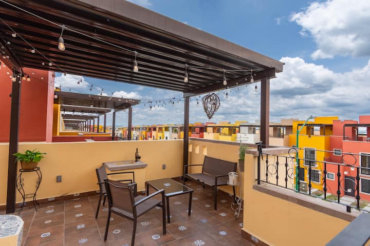 Casa Nyce Acogedora, 3br, Terraza, Asador, Pádel - San Miguel de Allende