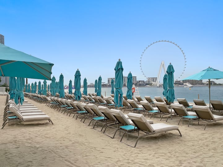 Chic 1br W/ Jbr  Access, Marina & Ain Dubai Views - Dubai