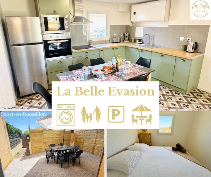 La Belle Evasion-calme-terrasse-bbq-parking - Saint-Cyprien