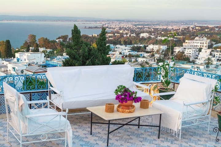 Maison L'étoile De Sidi Bou Saïd -Vue Sur Mer 360° - Sidi Bou Saïd