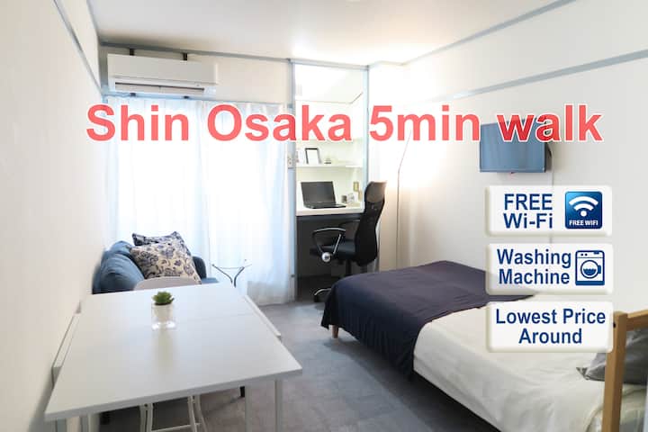 51★格安★最安★新大阪駅徒歩5分★駅近★旅行★ビジネス★ワークスペース★リーズナブル - Osaka