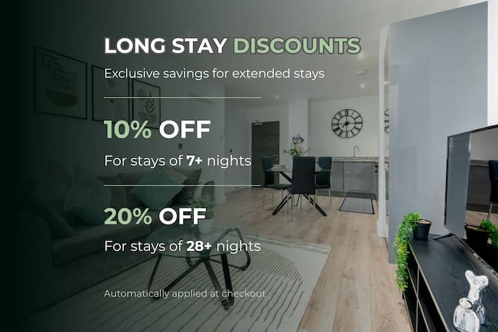 Luxury Sage Green Apartment | Nec + Free Parking - Solihull