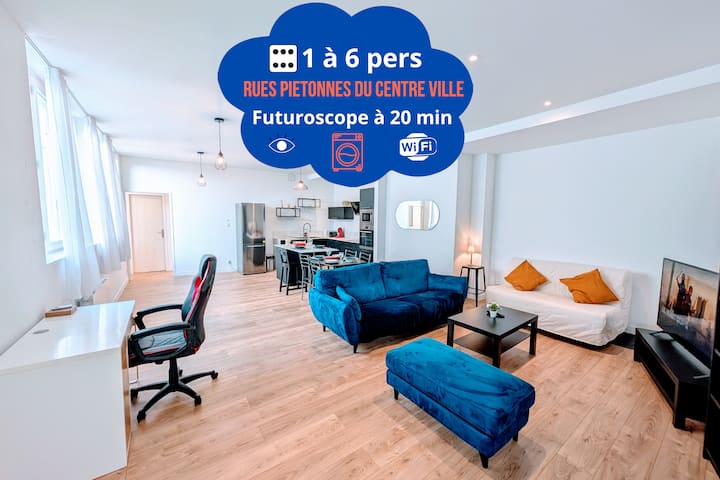 Le Porchaire - Appart Centre Calme Et Spacieux - Poitiers