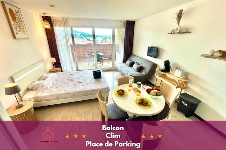 * Escale Closeraie * Clim - Balcon - Parking - Lourdes