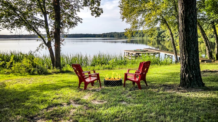 Palestine Lake Access Home Waterfront Fishin Dock - Waterpark at The Villages, Flint