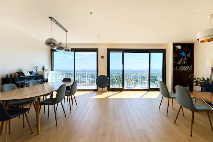 Appartement Moderne 120m² - Vue Panoramique Paris - Saint-Cloud