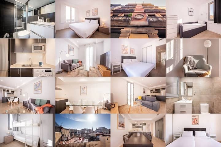 Modern 9-bedroom Groupflat In El Born 18 People - Viladecans