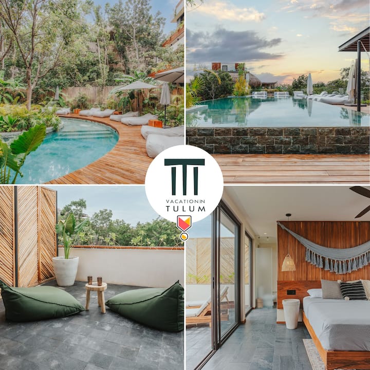 Classy 3br Penthouse W Hot Tub | Rooftop | Yoga - Mexico