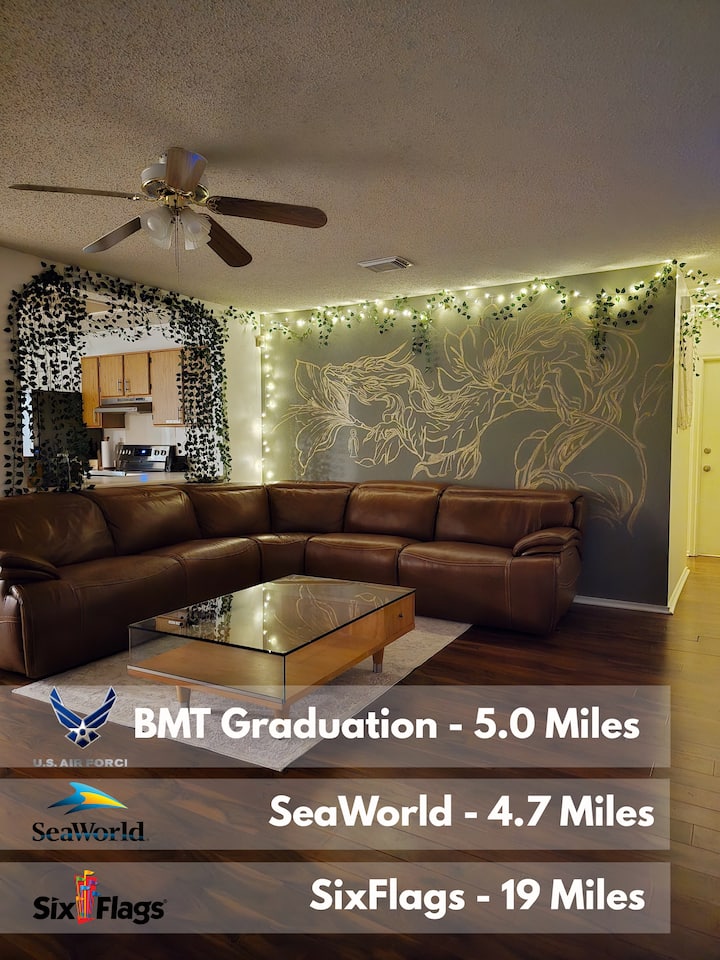 3br Boho Gem Lackland + Seaworld + Kids Room/pool - Lackland AFB, TX