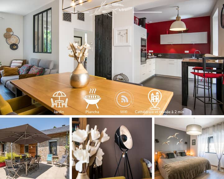 La Ruthénoise - Elegance, Clim, Parking & Jardin - Rodez