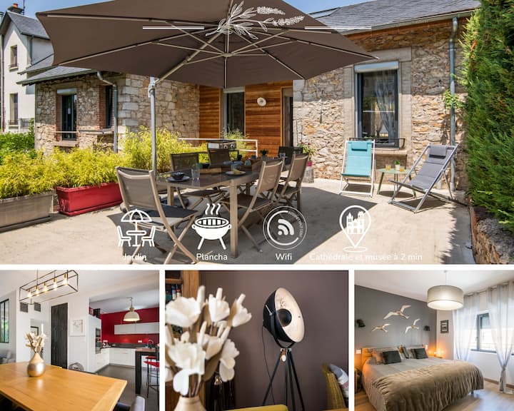 La Ruthénoise - Elegance, Clim, Parking & Jardin - Rodez