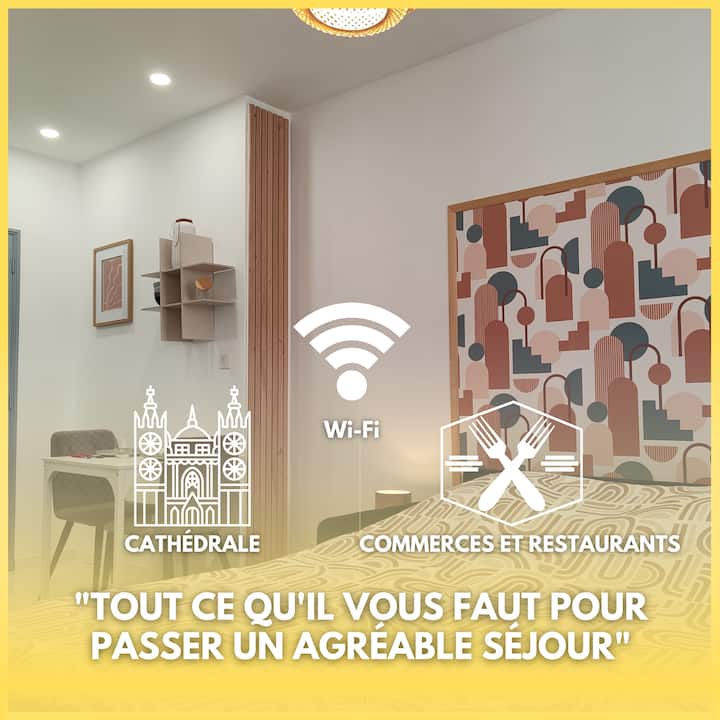 Le Clair De Ville | Centre - Vue Cathédrale - Rodez