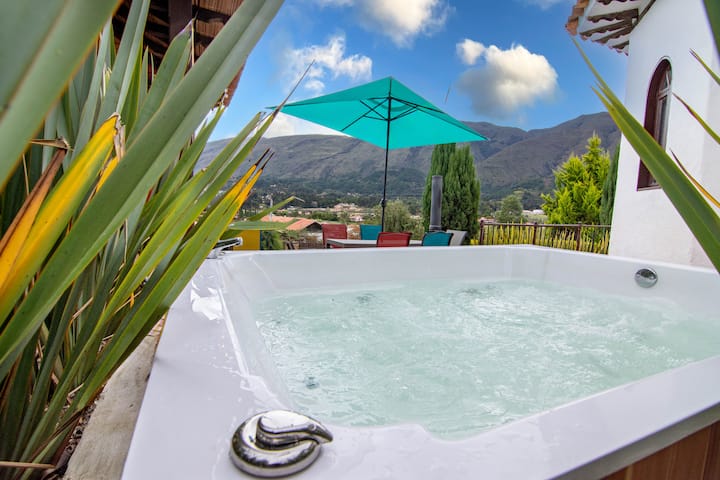 Finca Privada Con Jacuzzi Y Vista Increíble - Villa de Leyva