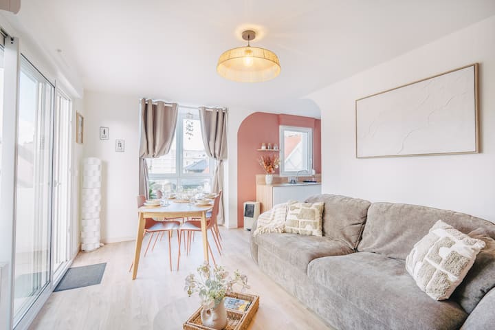 Rose Mer : Appt 4 Pers, Parking Privé, 2 Pas Plage - Wimereux