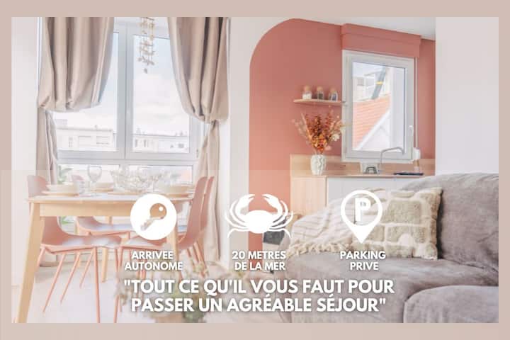 Rose Mer : Parking/proche Mer/ménage/linge/animal - Plage d'Audresselles