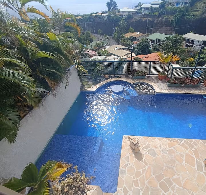 Studio Orchidée - Piscine Et Vue Océan - Tahití