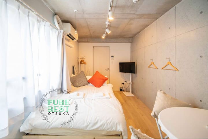 Pure Rest Otsuka/jr大塚駅徒歩7分/貸切/最大2-3人/山手線/家具家電付/302 - Ikebukuro