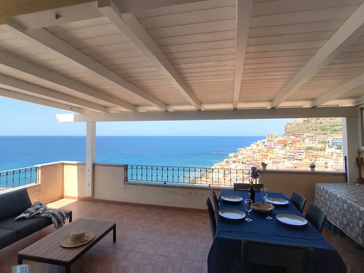 Terrace With Sea & Old Town View, Luxury Apt - Castelsardo