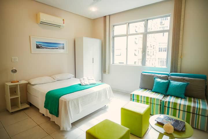 Apartamento Luminoso E Silencioso Em Copacabana - Ipanema