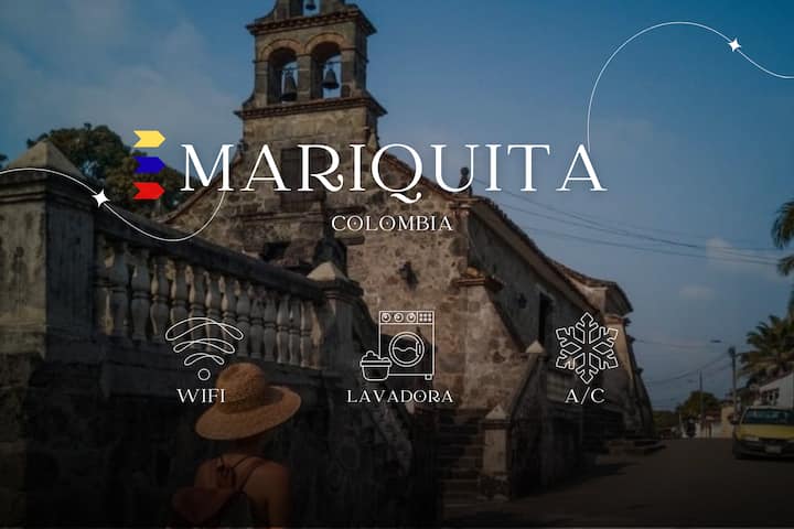 Cozy Apt+laundry+ac+kitchen+tv+parking @Mariquita - Mariquita