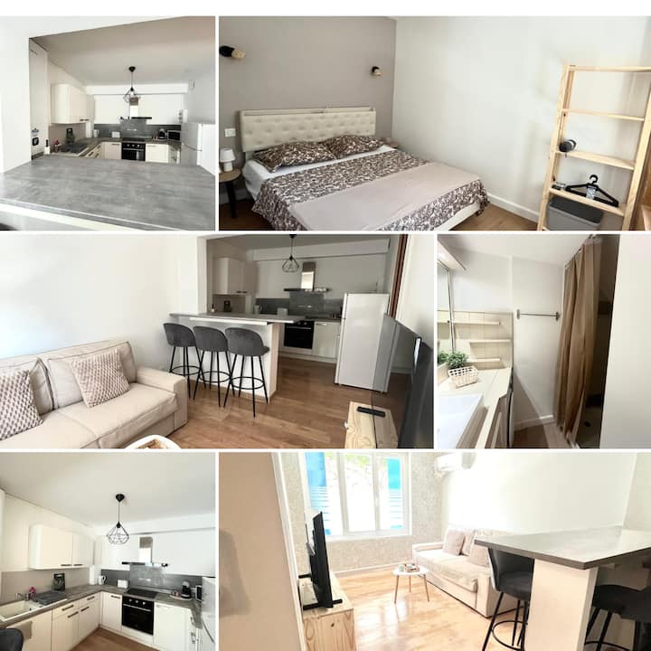 T2 Playa Del Sol "Climatisé, Fibre Parking Plage" - Sainte-Marie