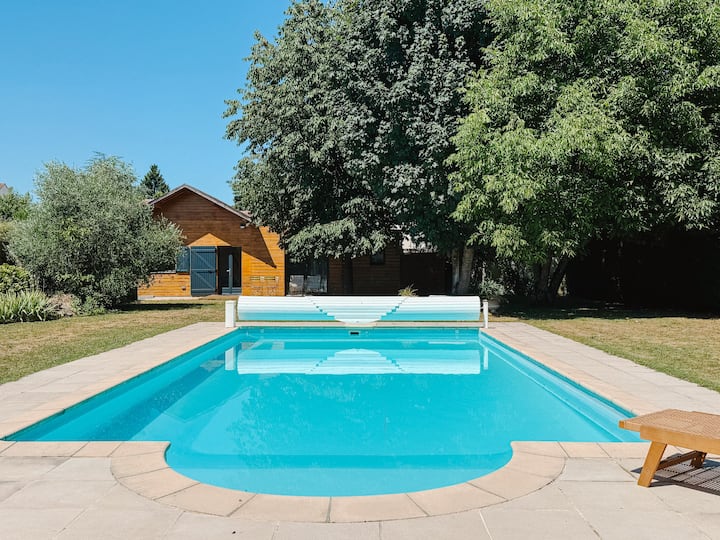 Confortable Chalet Avec Piscine Proche Barbizon - Fontainebleau