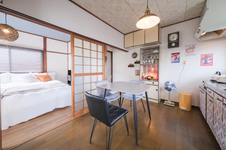 昭和レトロなアパート/201/貸切/駐車場/大和駅徒歩15分/27㎡/2階/渋谷/新宿/横浜/鎌倉 - Yamato