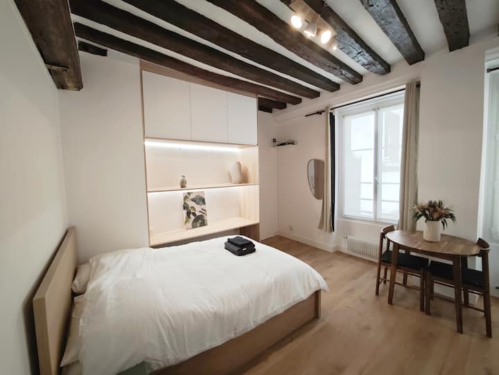 Notre Dame 3-min Walk-elegant Studio -