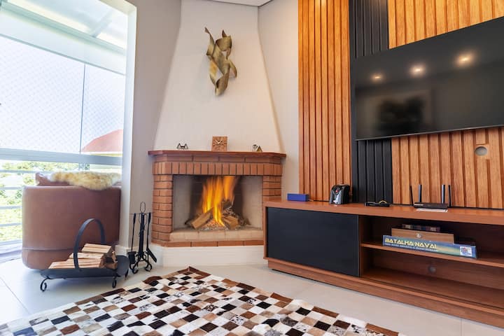Duplex Com Lareira E Vista Incrível - Campos do Jordão