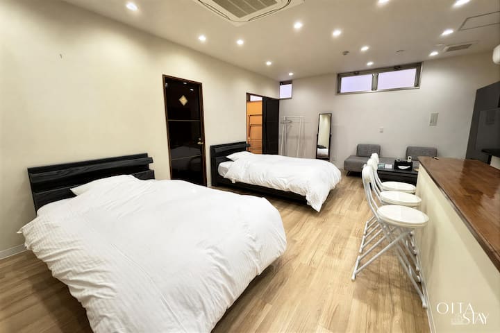 Group-friendly Stay With Mini Counter | Room 301 - 大分市
