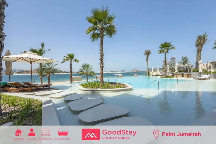 Luxury 2bdr On Palm With Pool, Gym, Beach Access - Dubái