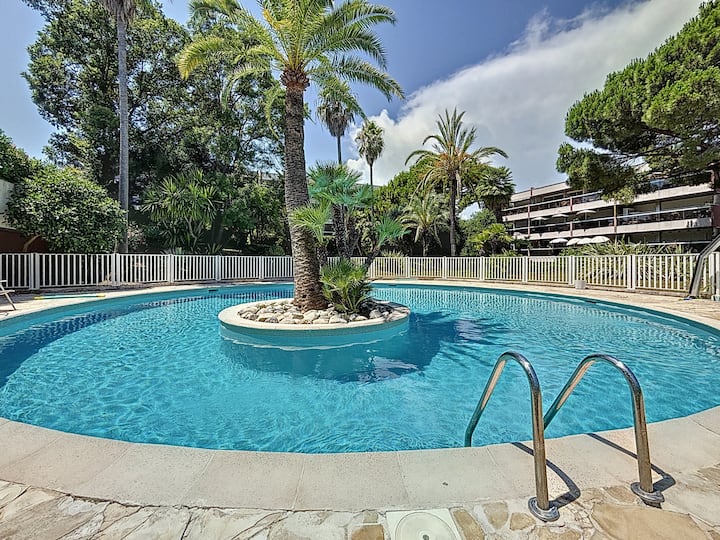 Jardin Privé Piscine Tennis 15 Min à Pied D - Antibes