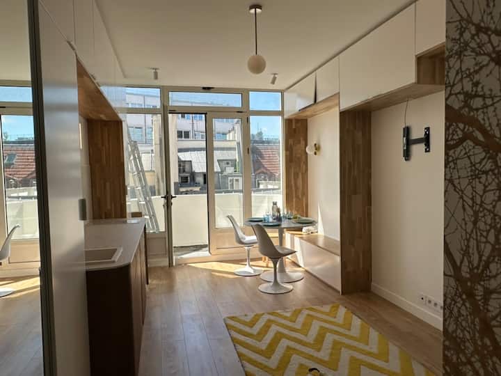 Central Sunny Studio- Terrace - Paris