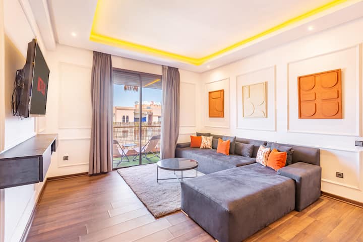 Bel Appartement Moderne à Guéliz - Marrakesh