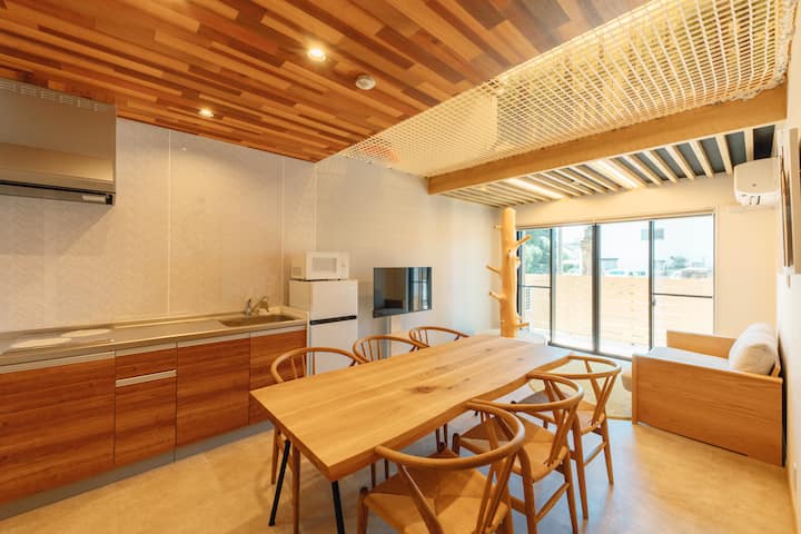 【 Yr Treehouse Kumamoto】2号室 熊本駅近&快適なメゾネットで無料駐車場付き - Kumamoto