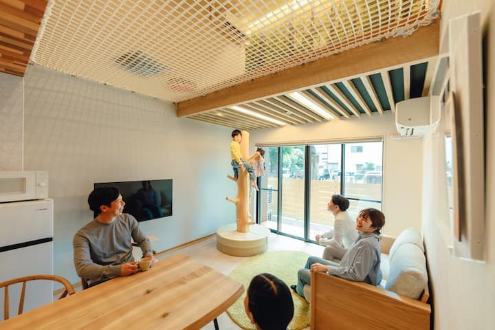 【 Yr Treehouse Kumamoto】4号室 熊本駅・コンビニ近&３階建の無料駐車場付き - Kumamoto