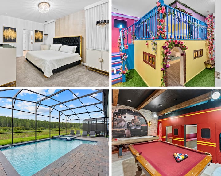 Amazing 09 Bedrooms/pool/game Room - Kissimmee, FL