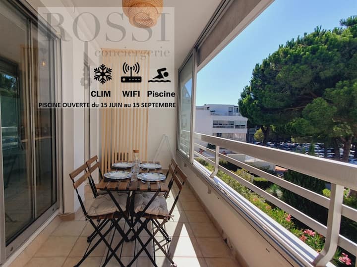 Studio Club 4pers. *Clim *Wifi *Piscine - La Grande-Motte