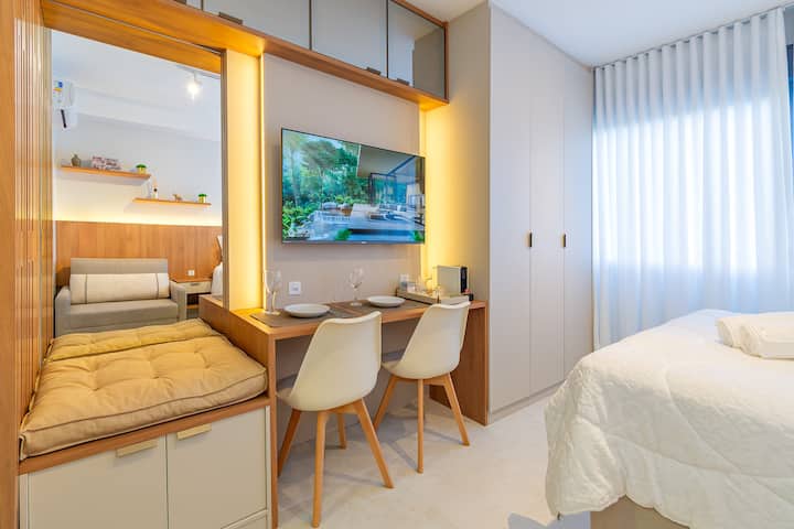 Luxo - Moinhos, Queen, Garagem, Café, Smarttv, Gym - Porto Alegre