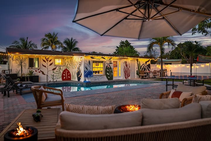 Sunny Haven 3bedroompoolvilla/game Room Near Beach - Plantation, FL