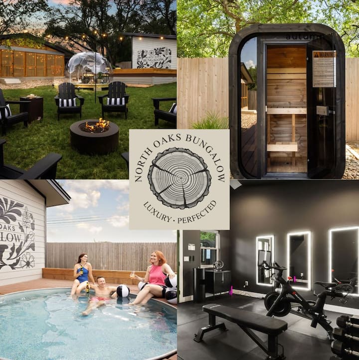 North Oaks Bungalow: Luxury, Full Gym, Sauna, Pool - Austin, TX