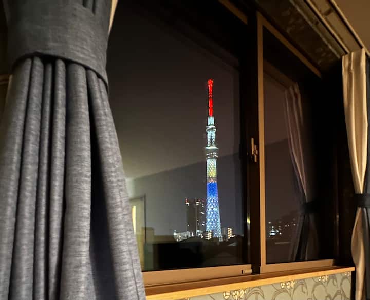 N302/ Skytree View/ Stylish Tokyo Home For Family - Tokyo