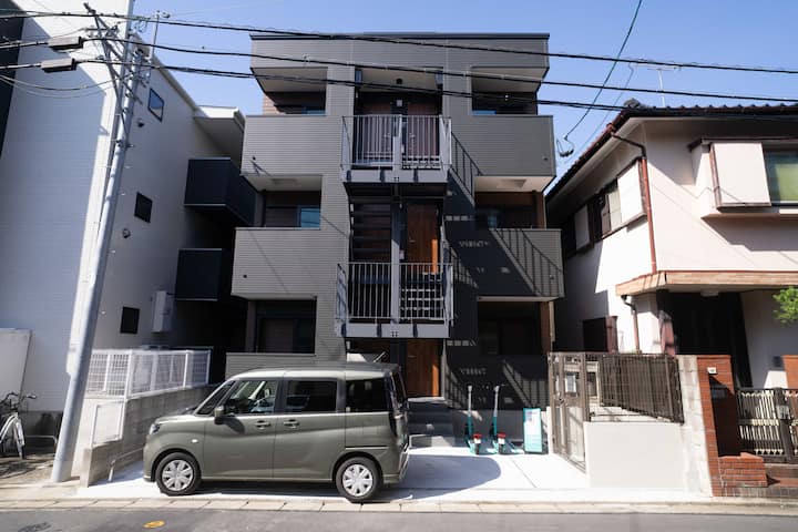 駅徒歩2分 天神12分 広々27m2 ワークスペースあり 無料駐車場  Seeds Stay - Fukuoka